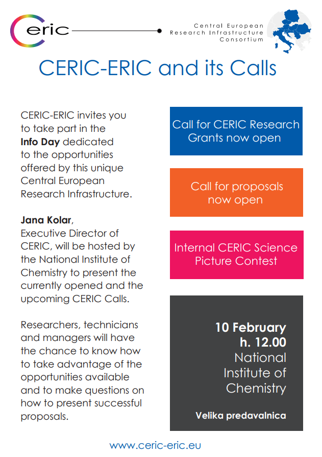Info Day about CERIC and its Calls - Ceric