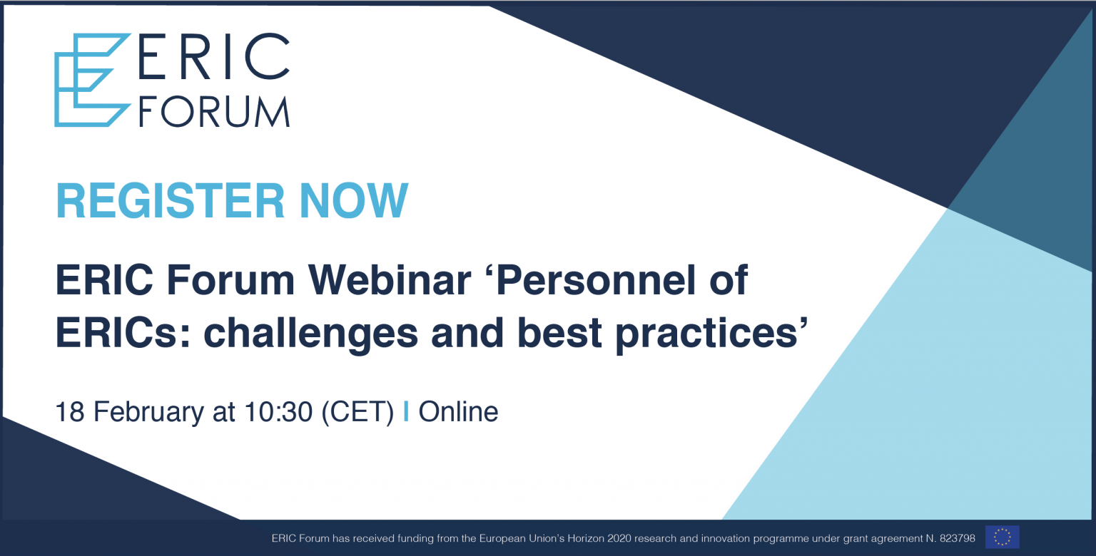 Register now ERIC Forum Webinar “Personnel of ERICs: challenges and ...